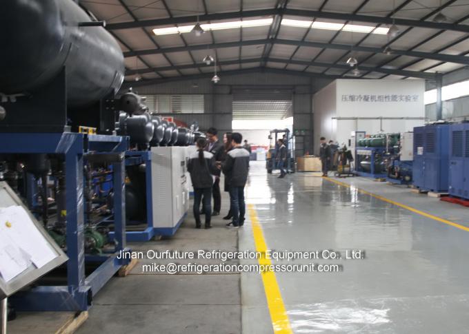 R404a Brand Screw Type Parallel Compressor Racks For Chemical Cold Room