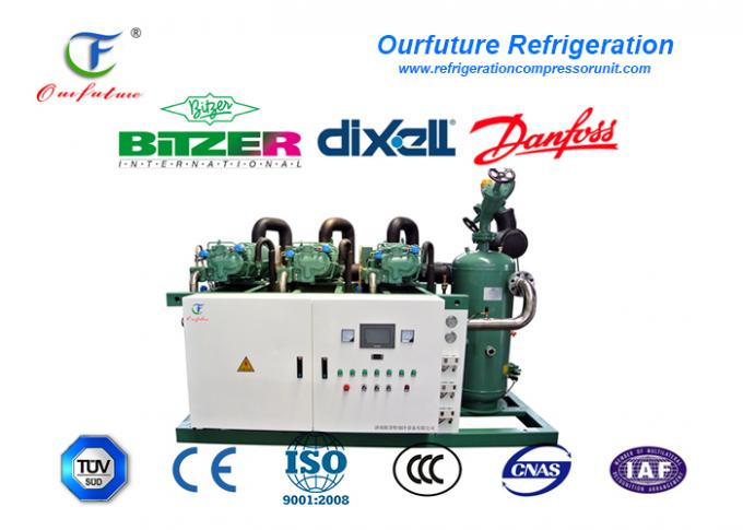 Meat Cold Room Compressor Unit Single Stage Energy Controlling System