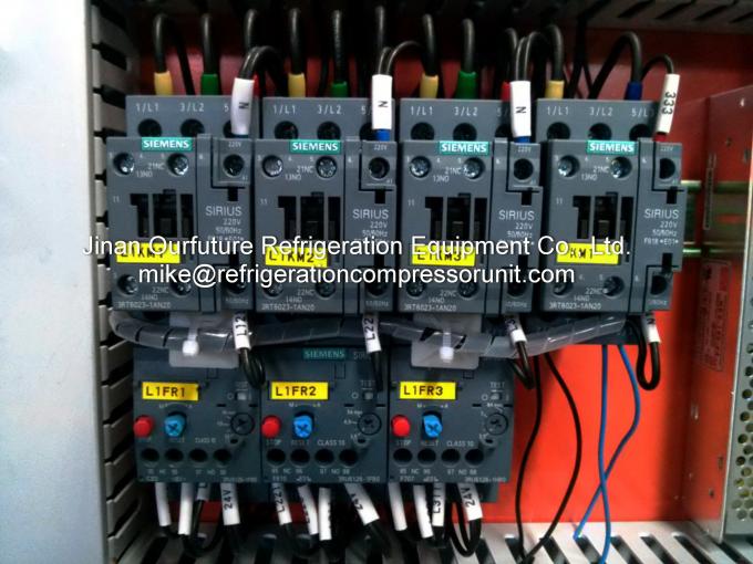 Beef cold room R404a brand screw type parallel compressor rack