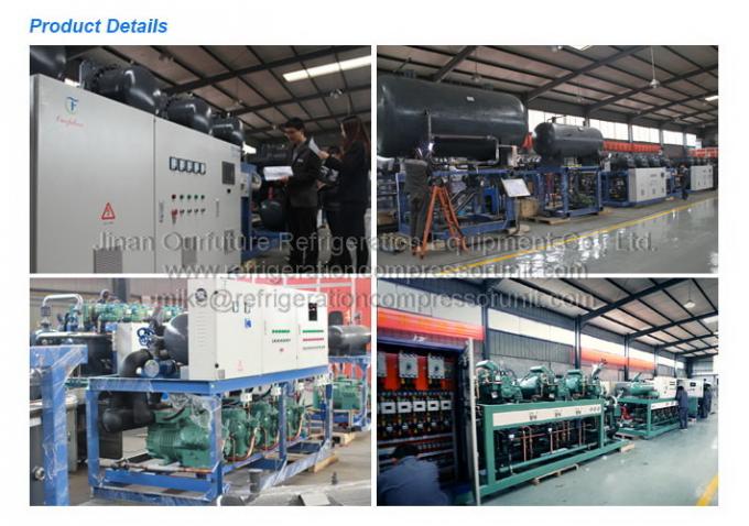 R404a brand screw type parallel compressor racks for fruit processing